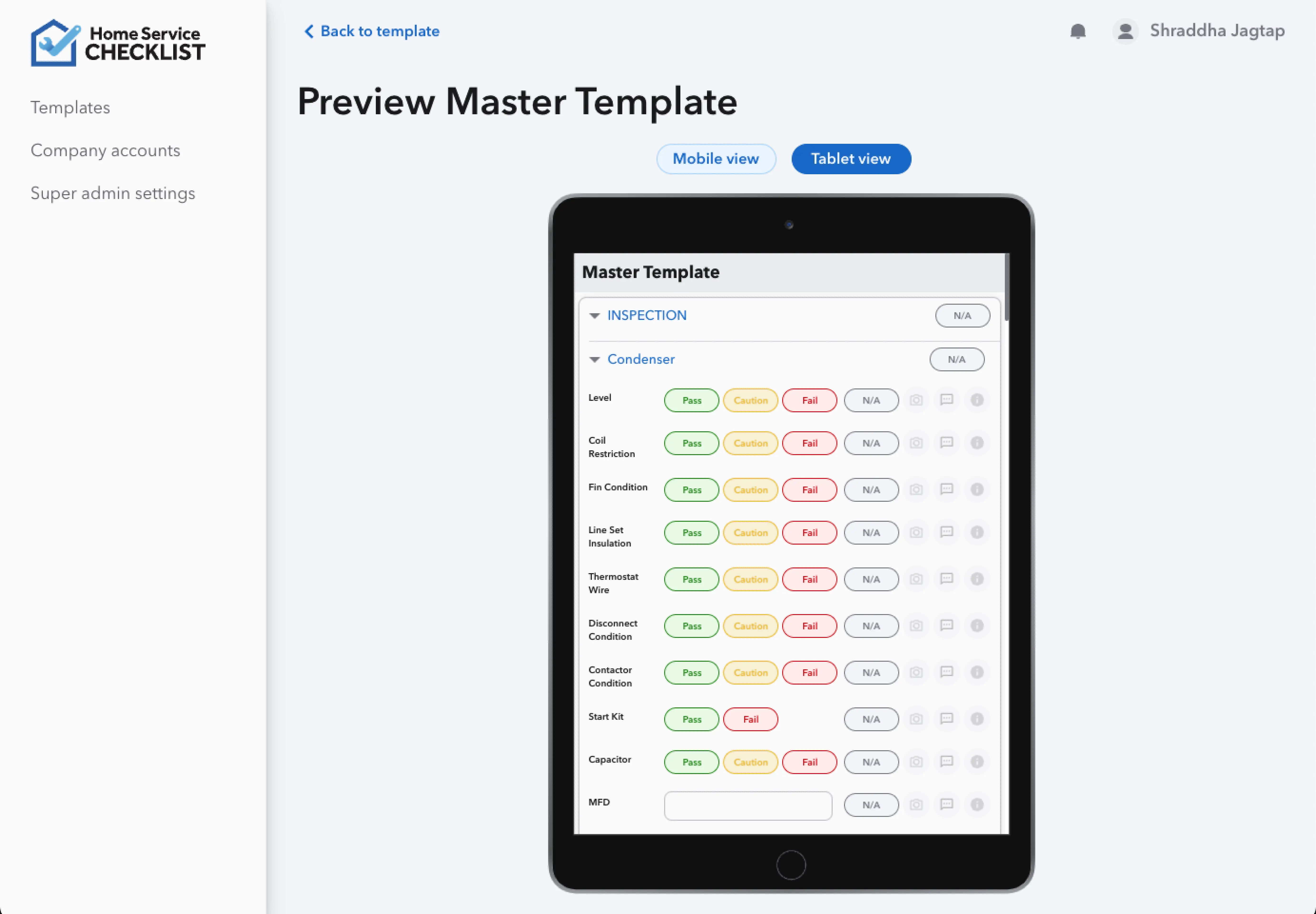 Home Service Checklist – Smart Checklists for Technicians
